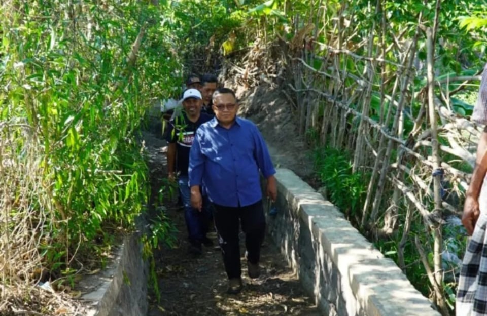 Dinas PUPR NTB Tinjau Progres Rehabilitasi Jaringan Irigasi Kadindi di ...